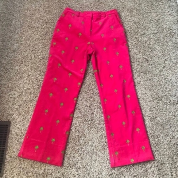 Lilly Pulitzer | Pants & Jumpsuits | Lilly Pulitzer Middleton Palm Tree ...